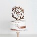 Custom Initials Cake Topper Svg, Wreath Wedding Topper Laser Cut Files ...