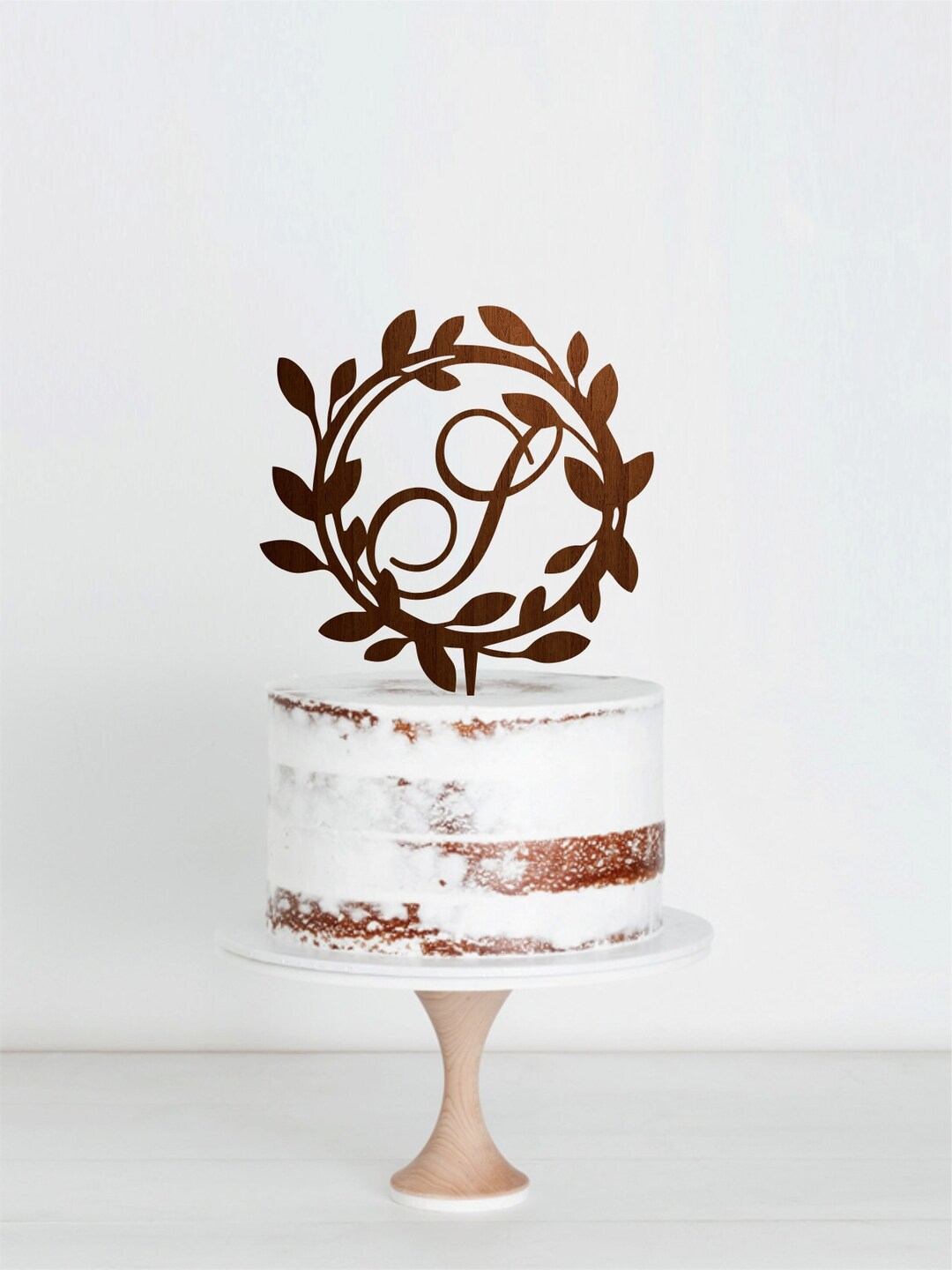 Letter S Wedding Cake Topper, Personalized Wedding Cake Topper, Single ...