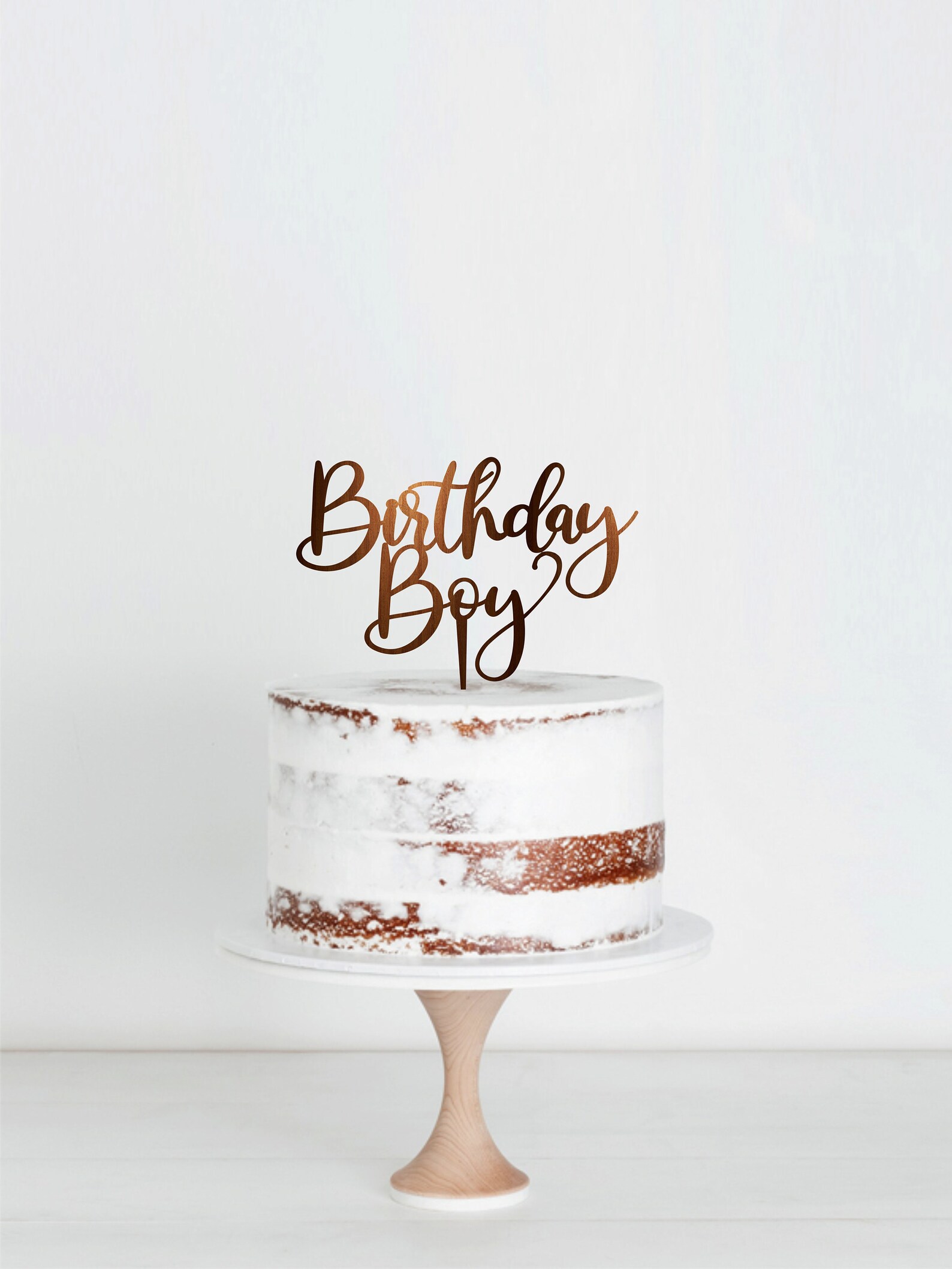 Birthday Boy Cake Topper Silver Cake Topper for Birthday | Etsy