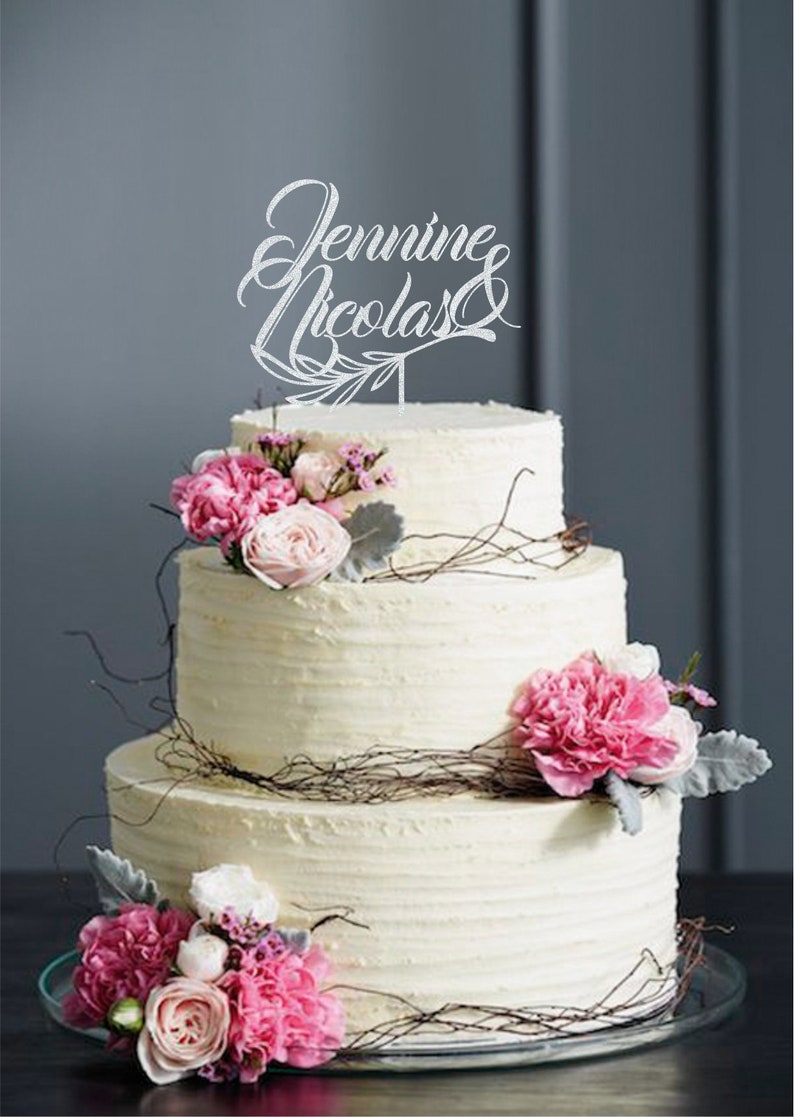 Names Cake Topper Cake Topper Wedding Custom Name Cake | Etsy