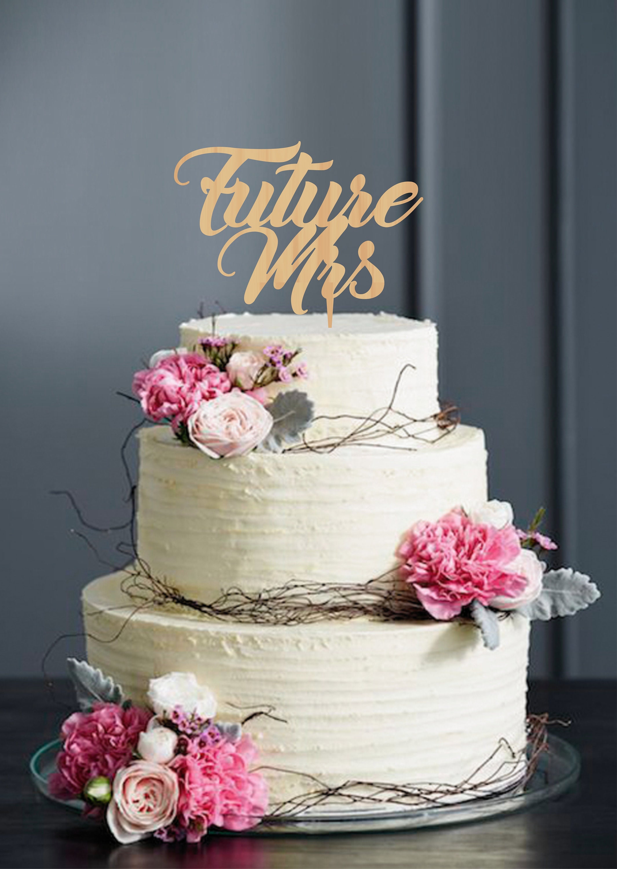 Future Mrs Cake Topper Bridal Shower Cake Topper Hen's | Etsy