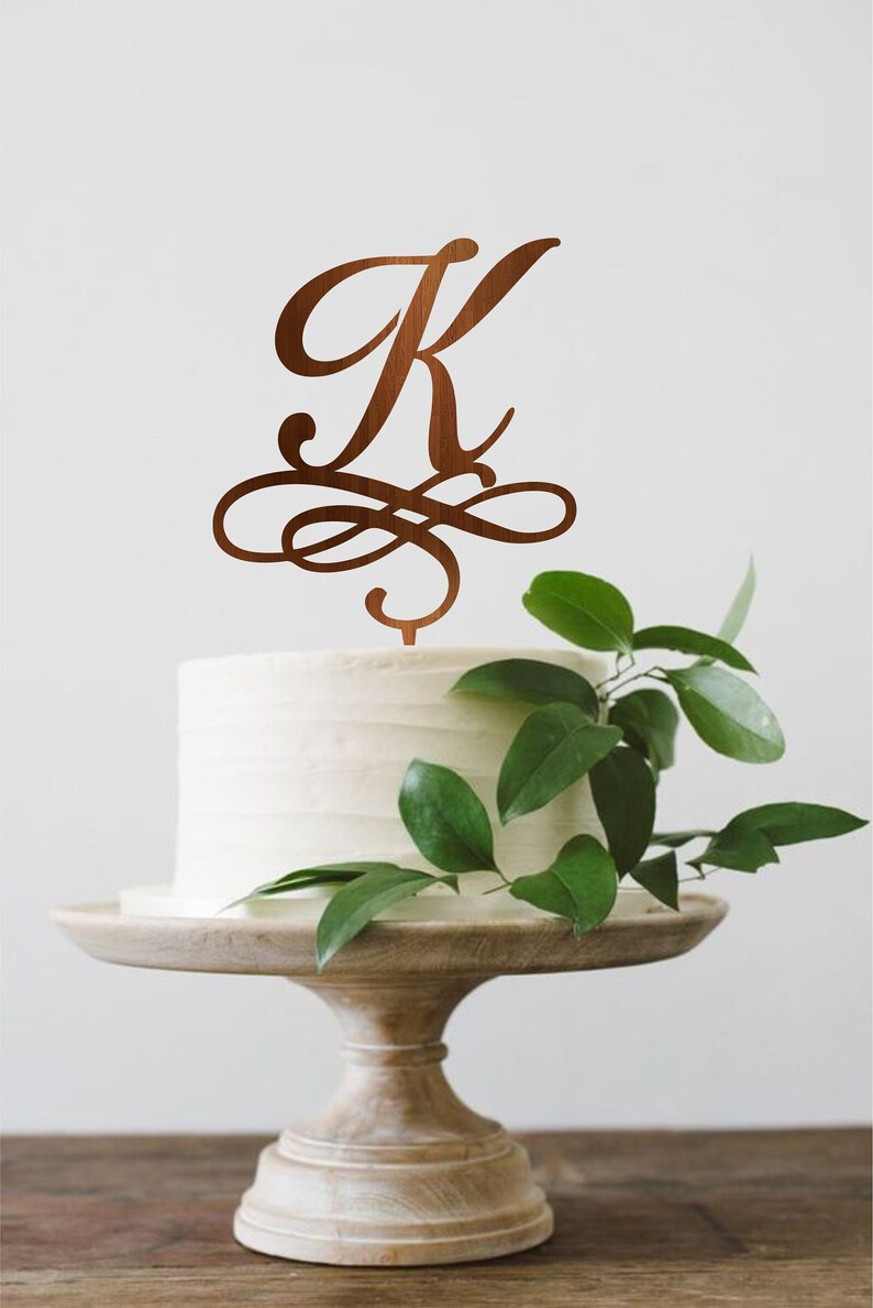 K Cake Topper Letter K Cake Topper for Wedding Wedding Cake - Etsy UK