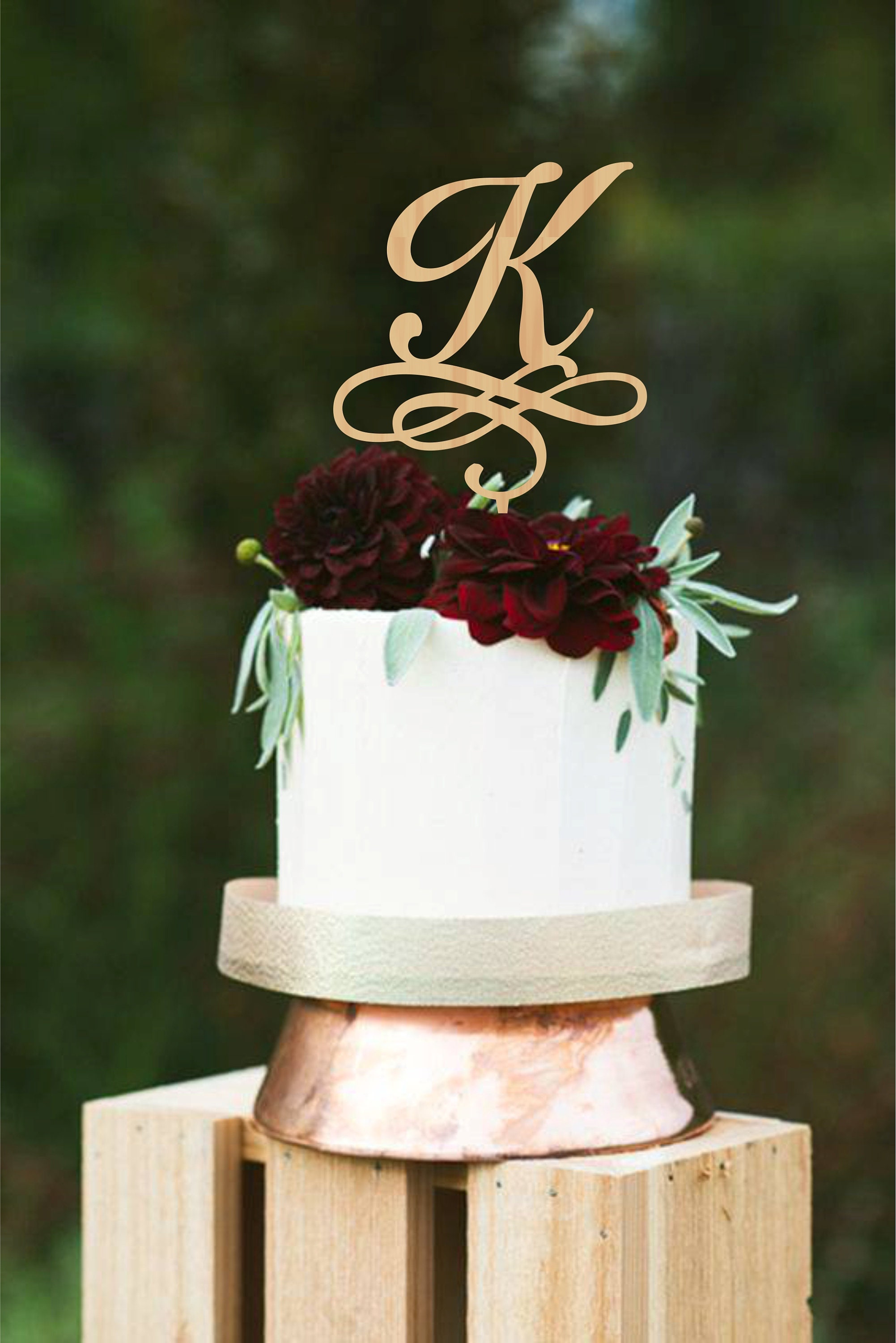 K Cake Topper Letter K Cake Topper for Wedding Wedding Cake - Etsy UK