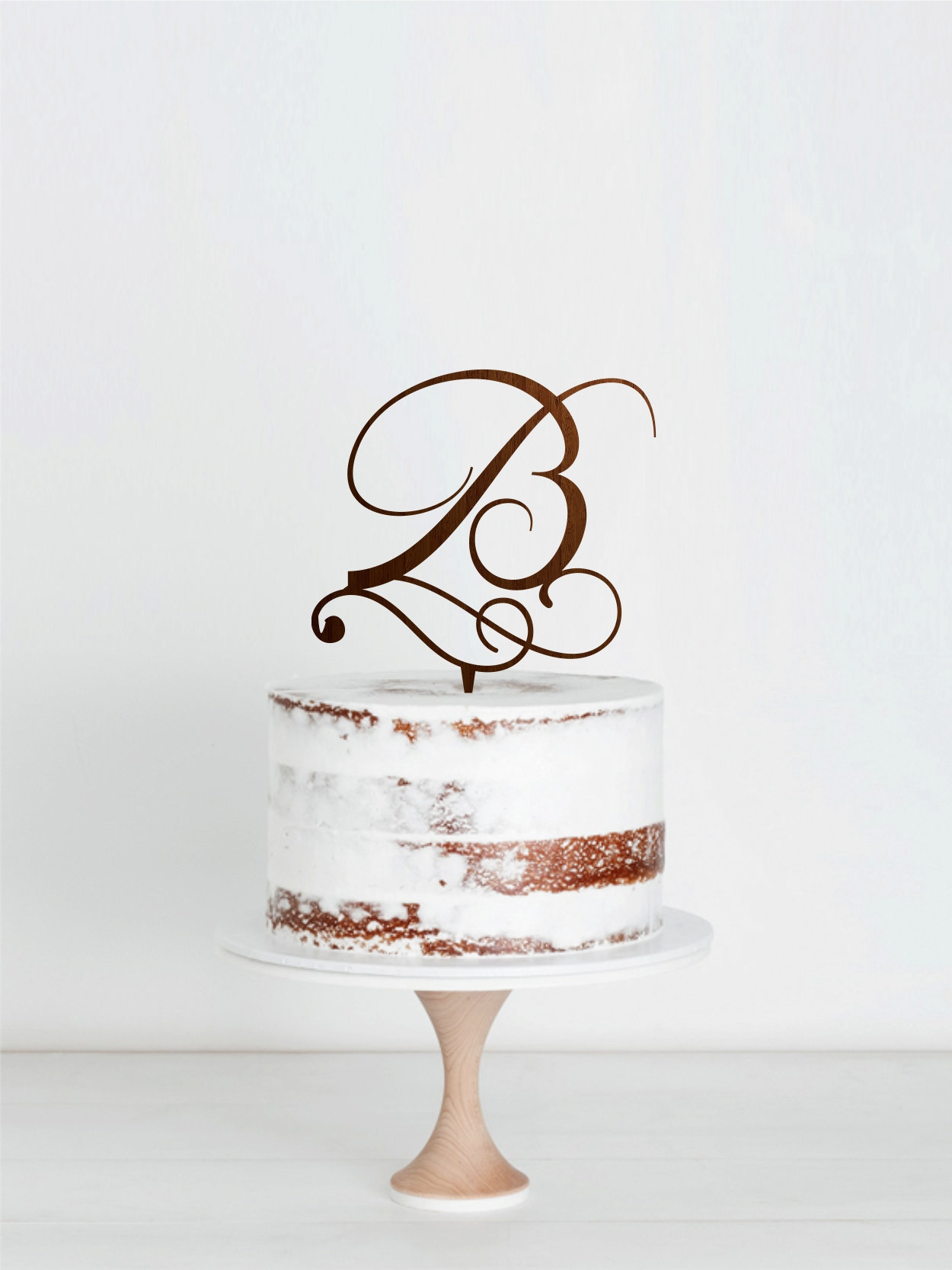 Monogram Wedding Cake Toppers B