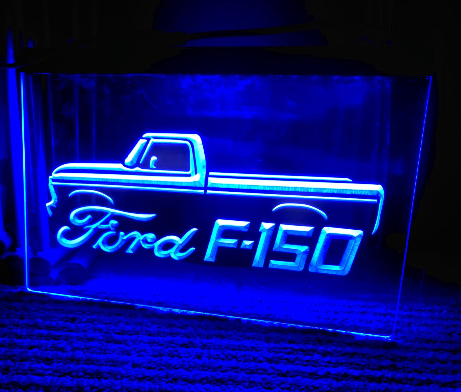 Ford F-150 LED Neon Blue Light Sign 8x12 | Etsy