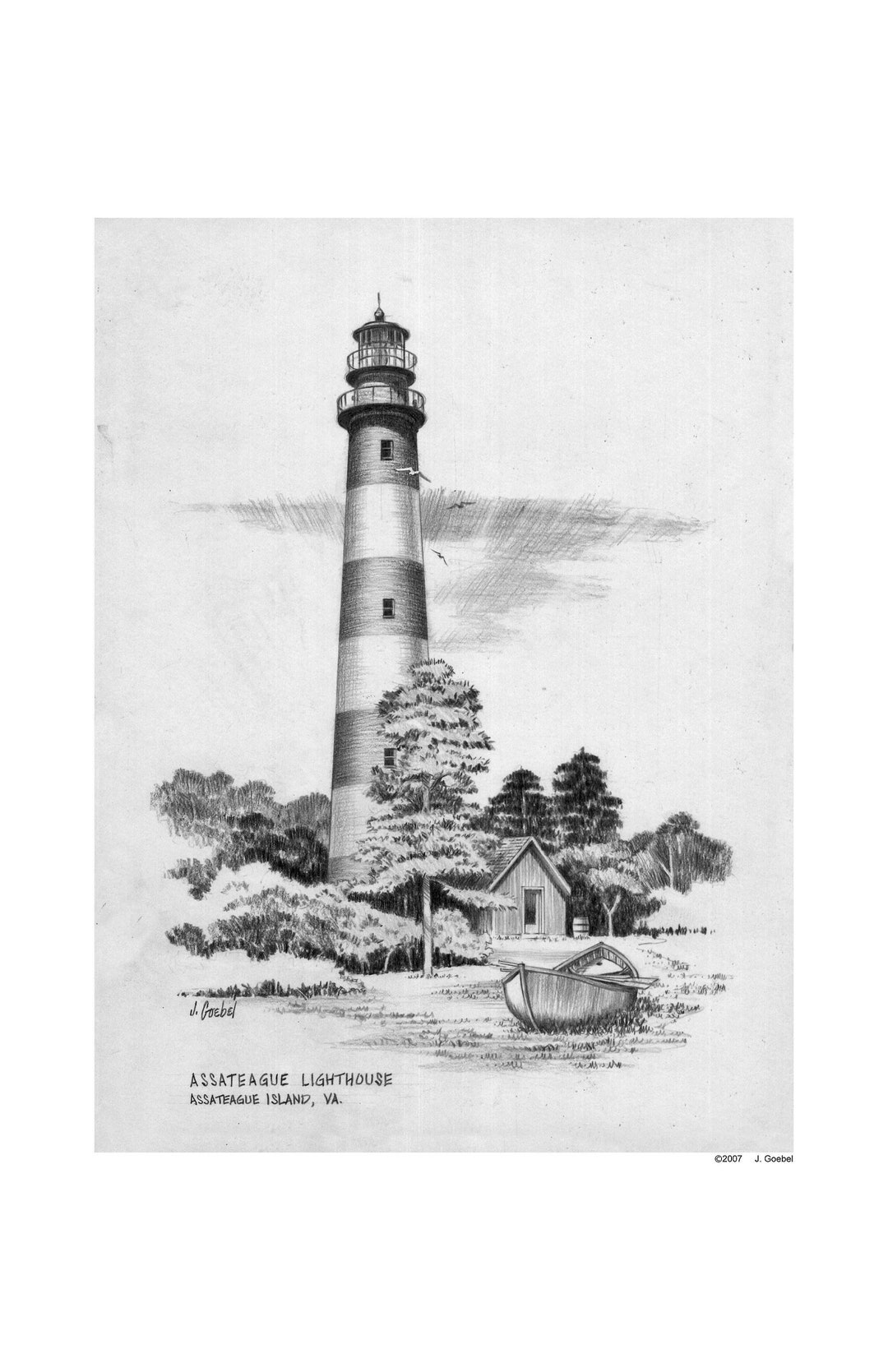 Assateague Island Lighthouse - Etsy