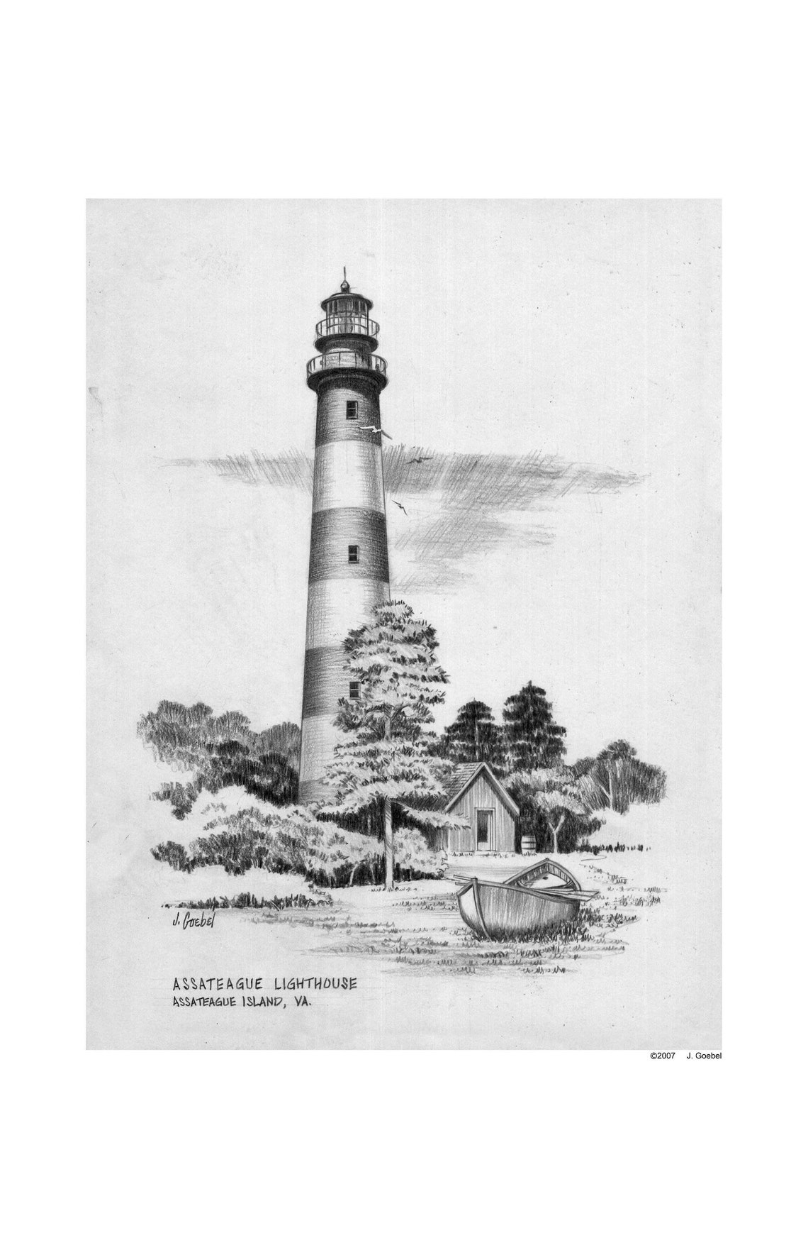 Assateague Island Lighthouse - Etsy