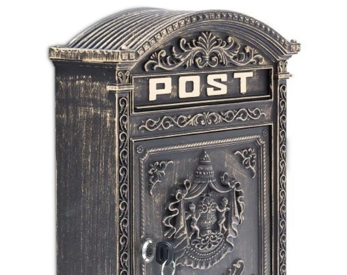Antique Style Letterbox, Mailbox, Vintage Letterbox, Post Box, Pillar ...