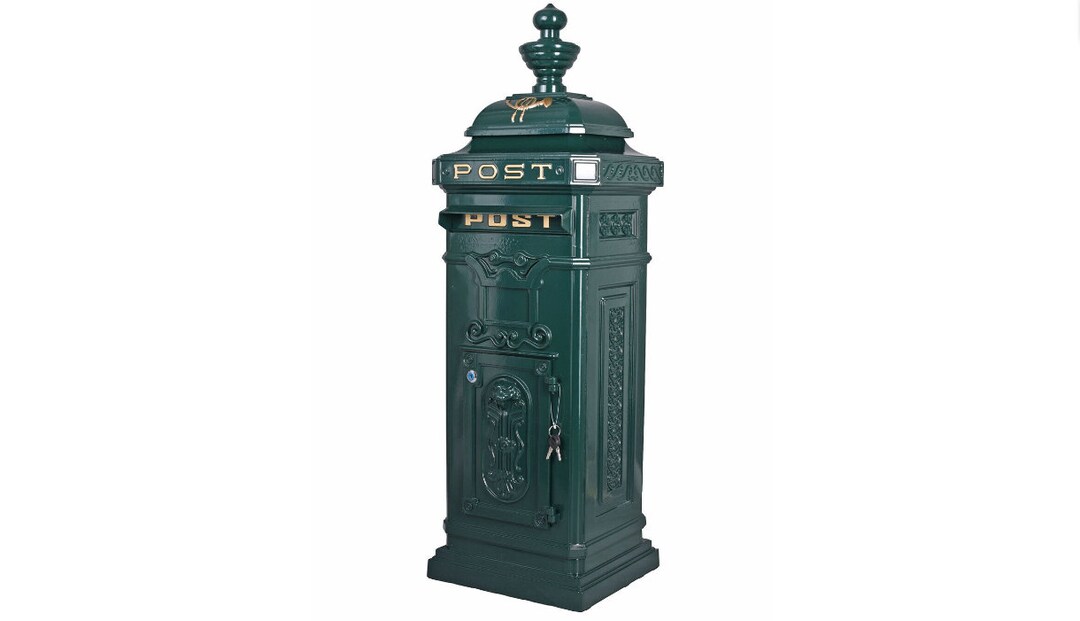 Vintage Elegance: Antique-style Freestanding Pillar Mailbox for ...
