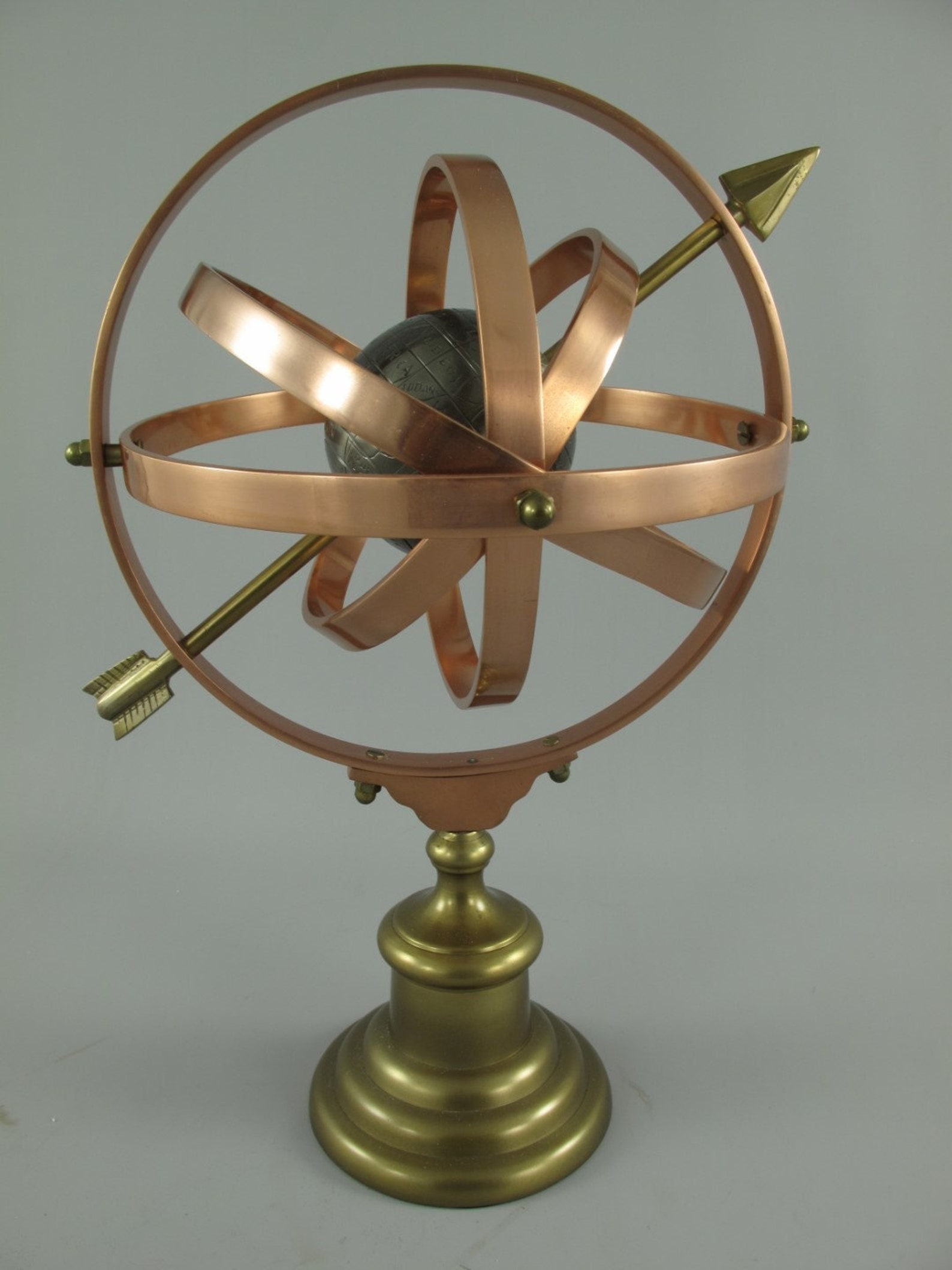 Vintage Armillary Sphere World Machine Metal Sundial Home - Etsy