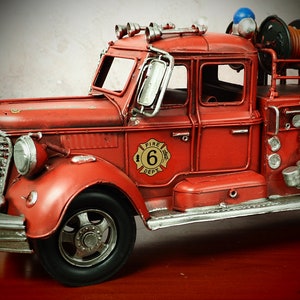 Exquisite Vintage Cast Iron Fire Engine: A Collector's Dream Piece - Etsy