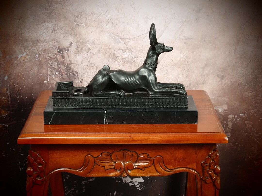 Anubis Sphinx Bronze Bottle Holder Art Deco Style Sculpture, Home Decor - Etsy
