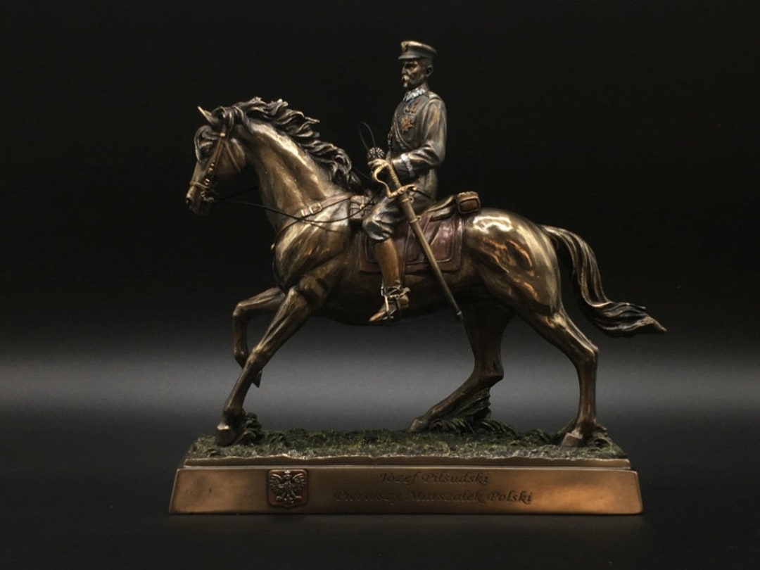 Piłsudski on Horse Sculpture, First Marshal of Poland, Polish Soldier ...