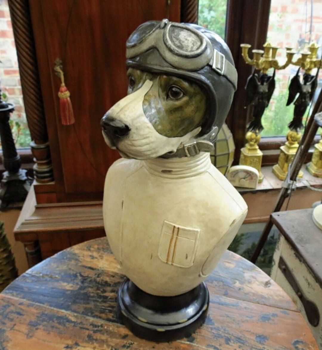 Vintage Racing Dog Bust Charming Hand-painted Décor Piece - Etsy
