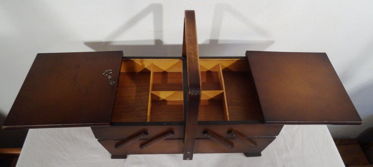 Vintage Sewing Box Utensil Box Beech Sewing Box 1950s Sewing - Etsy