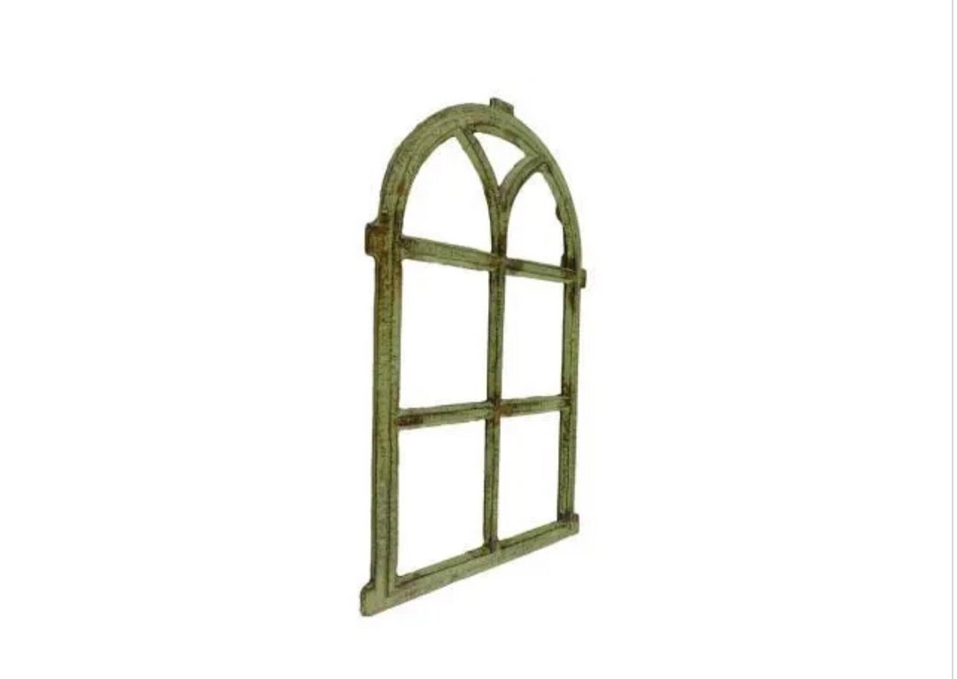 Antique Cast Iron Window Frame Timeless Decor for Rustic and Industrial ...