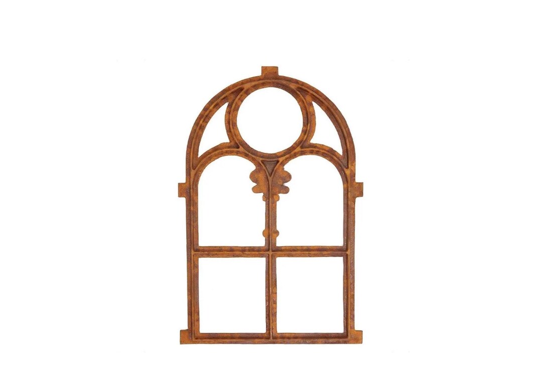 Antique Cast Iron Window Frame Perfect for Rustic and Industrial ...