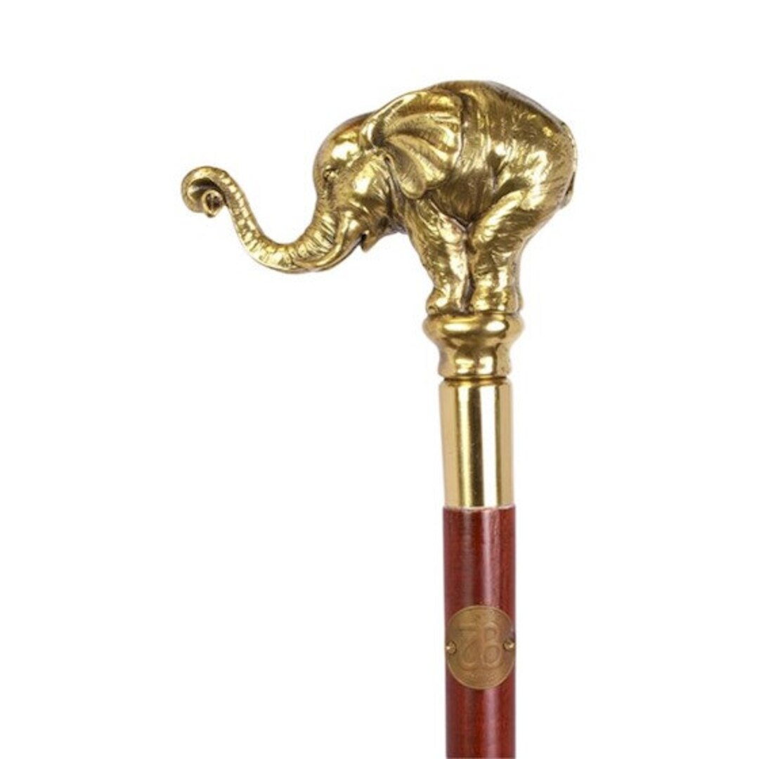 Unique Walking Stick With Elephant, Walking Cane With Bronze Handle ...