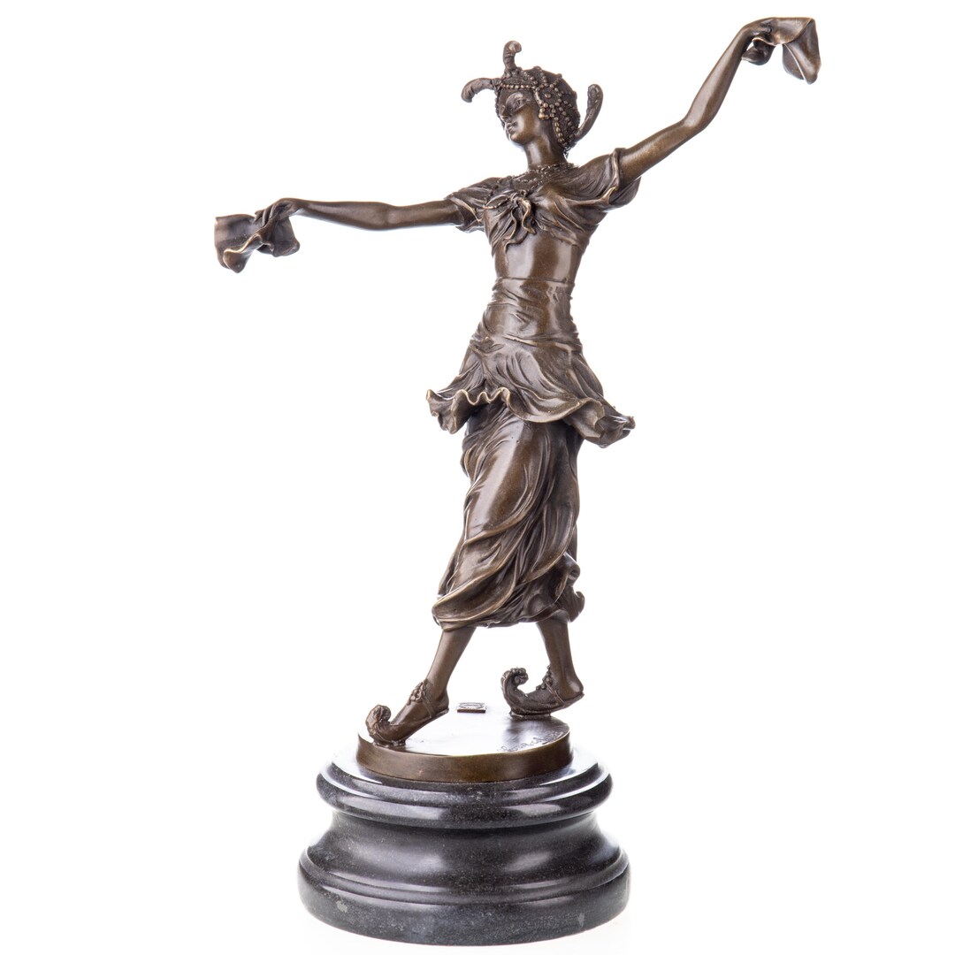 Bronze Dancer Sculpture With Art Deco Inspired Drapes - Etsy