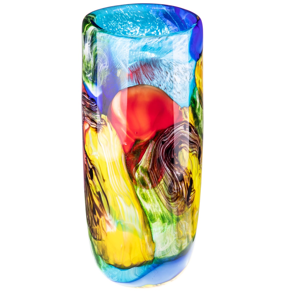 Exclusive Glass Vase Made by Hand in the Style of Venetian Murano Glass ...