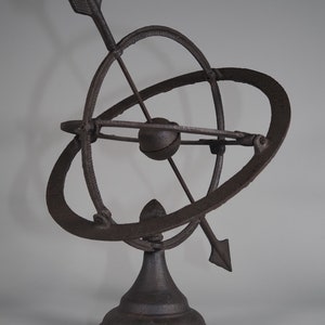 Vintage Cast Iron Sundial: Weatherproof Garden Decor, Outdoor Floor ...