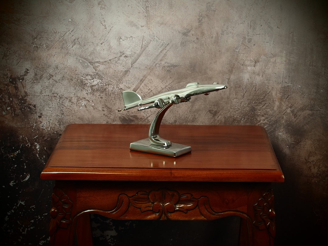 Captivating Art Deco Vintage Airplane Model A Graceful Accent for Desk ...