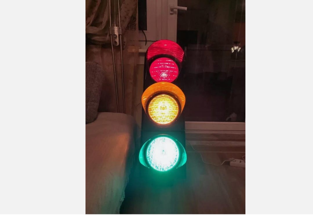 Original Siemens German Traffic Signal: 1970s Vintage Urban Decor With ...