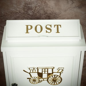 Elegant Vintage Cast Iron Letterbox Antique Charm for Home & Garden - Etsy