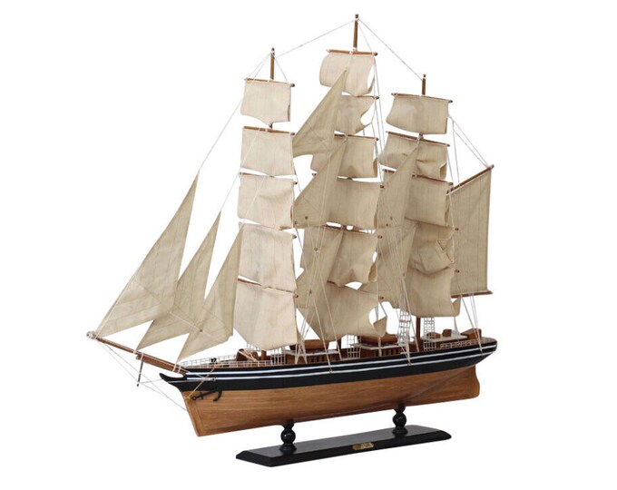 Beautiful Handcrafted Wooden Ship Model With Fabric Sails: the Cutty ...