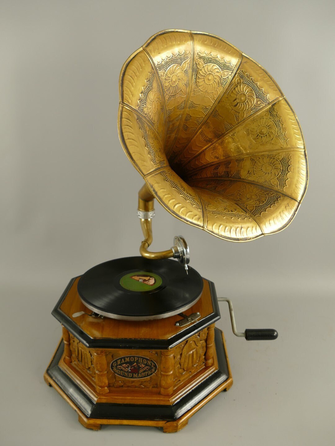 ANTIQUE STYLE Gramophone, Phonograph New Working Record Player Antique ...