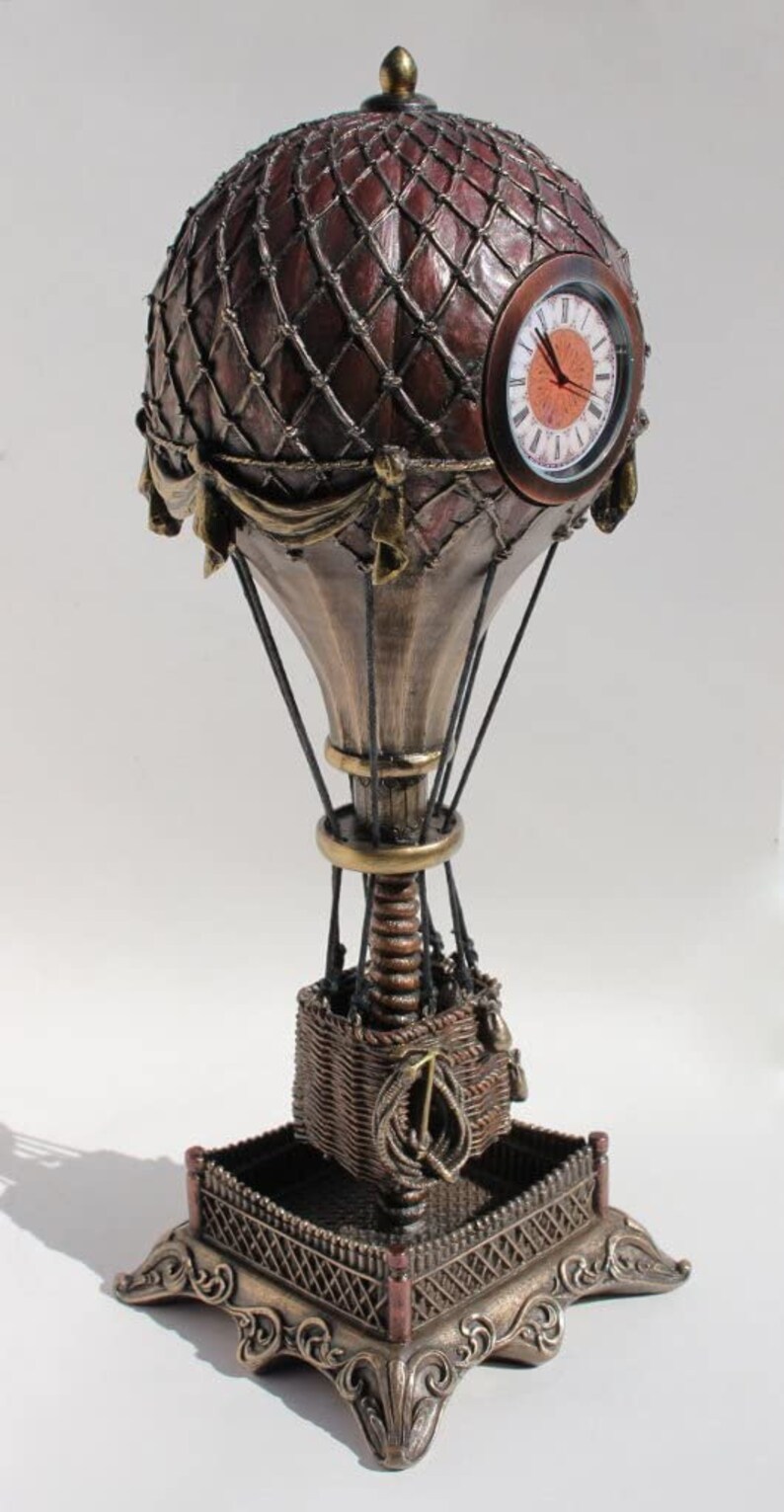 Steampunk Steampunk Hot Air Balloon With Clock Statue - Etsy