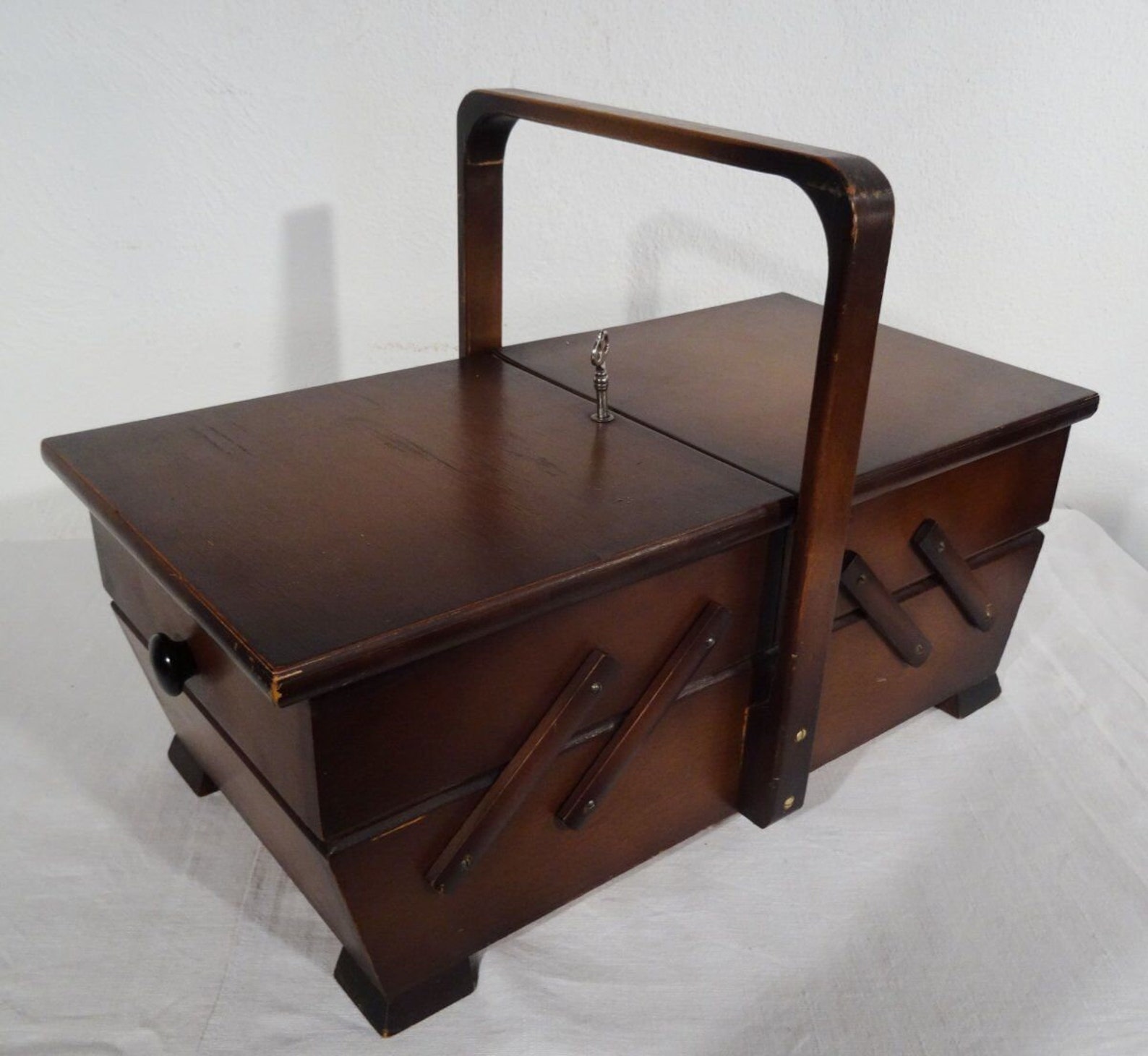 Vintage Sewing Box Utensil Box Beech Sewing Box 1950s Sewing - Etsy