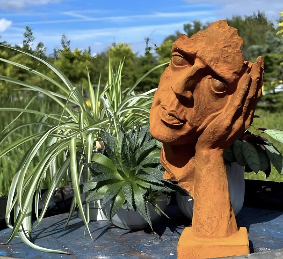 Elegant Cast Iron sleepy Thoughts Statue With Hand-finished Detail in ...