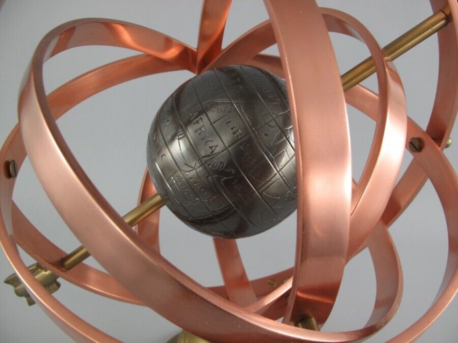 Vintage Armillary Sphere World Machine Metal Sundial Home - Etsy