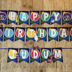Inside Out Birthday Banner - Etsy