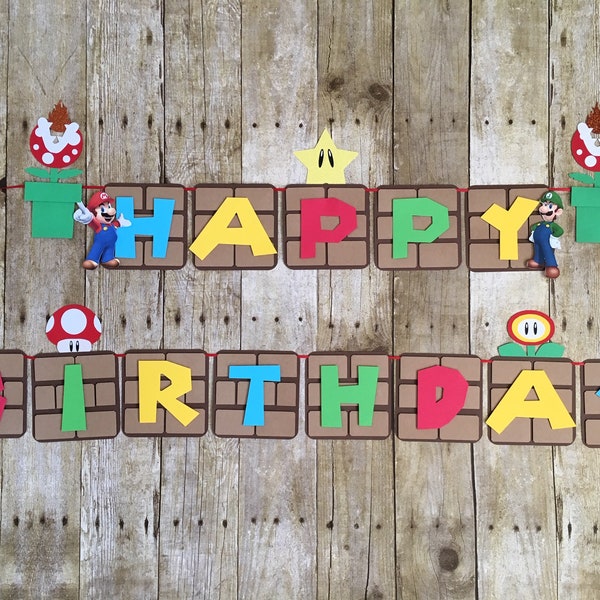 Mario Kart Banner - Etsy