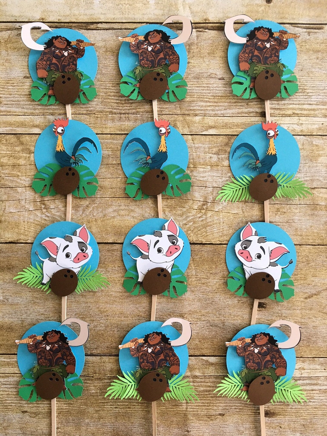Maui Cupcake Toppers - Etsy