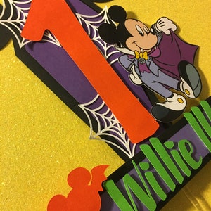Mickey Inspired Vampire Cake Topper/mickey Vampire Theme/mickey Theme ...