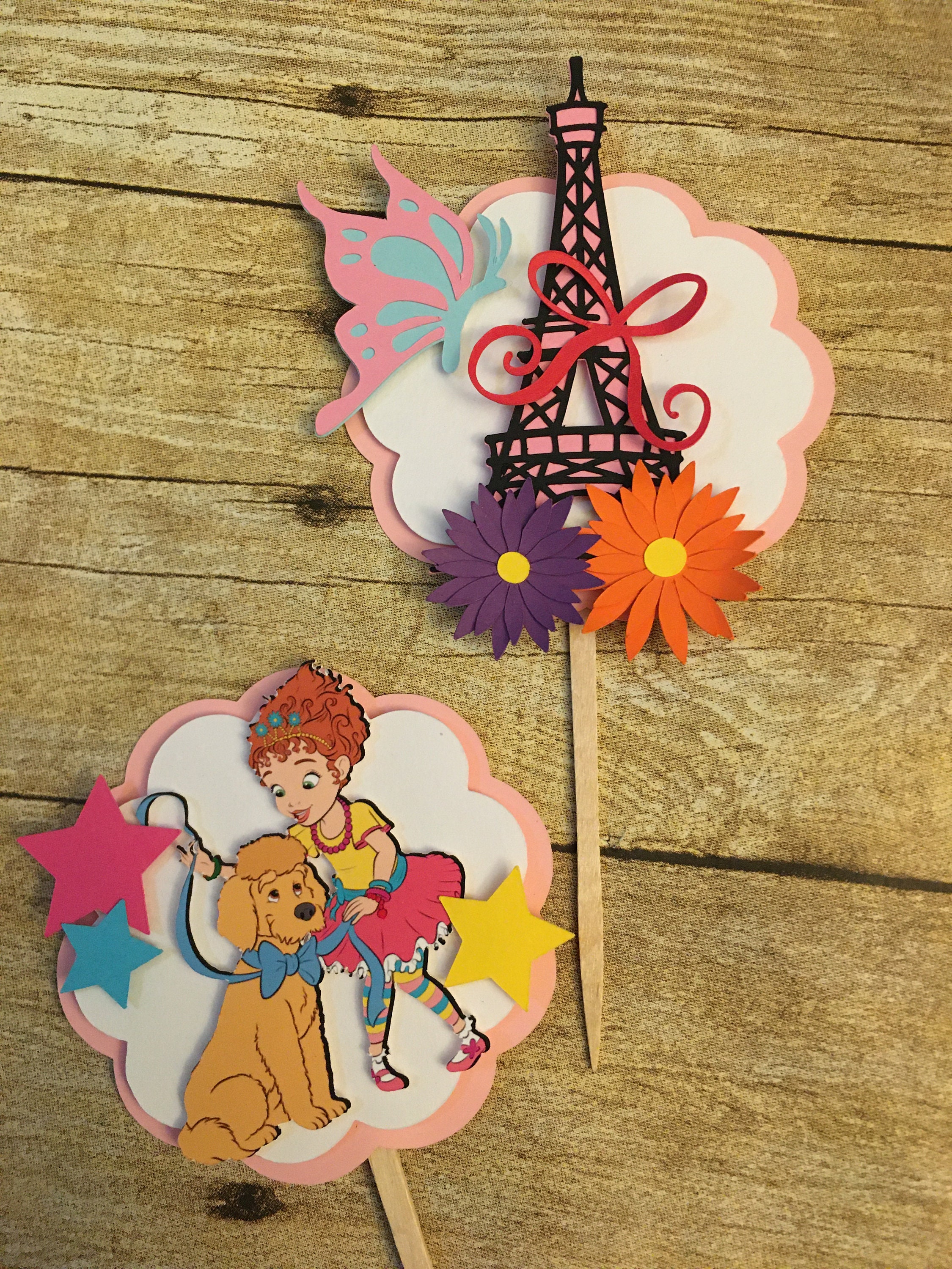 Fancy Nancy Cupcake Toppers- Set of 12 - Etsy