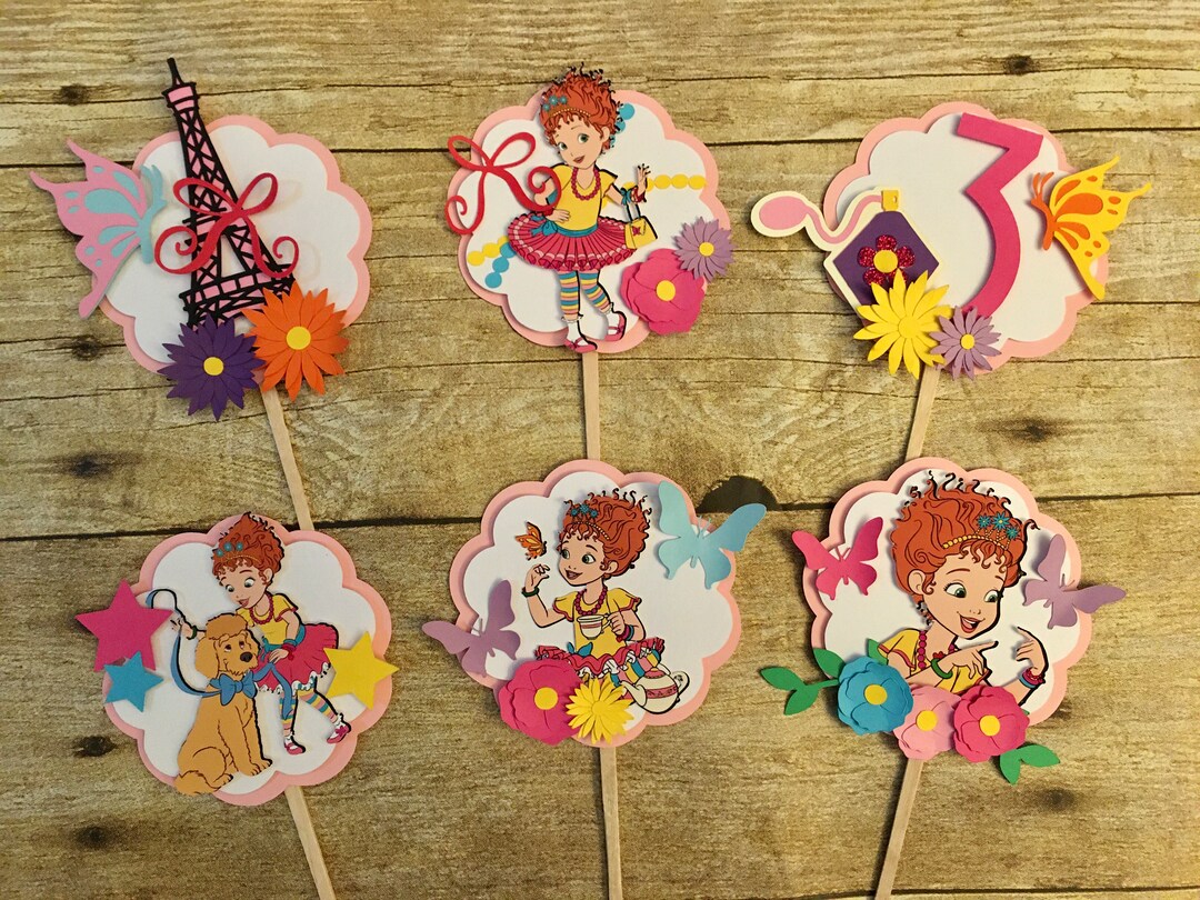 Fancy Nancy Cupcake Toppers- Set of 12 - Etsy