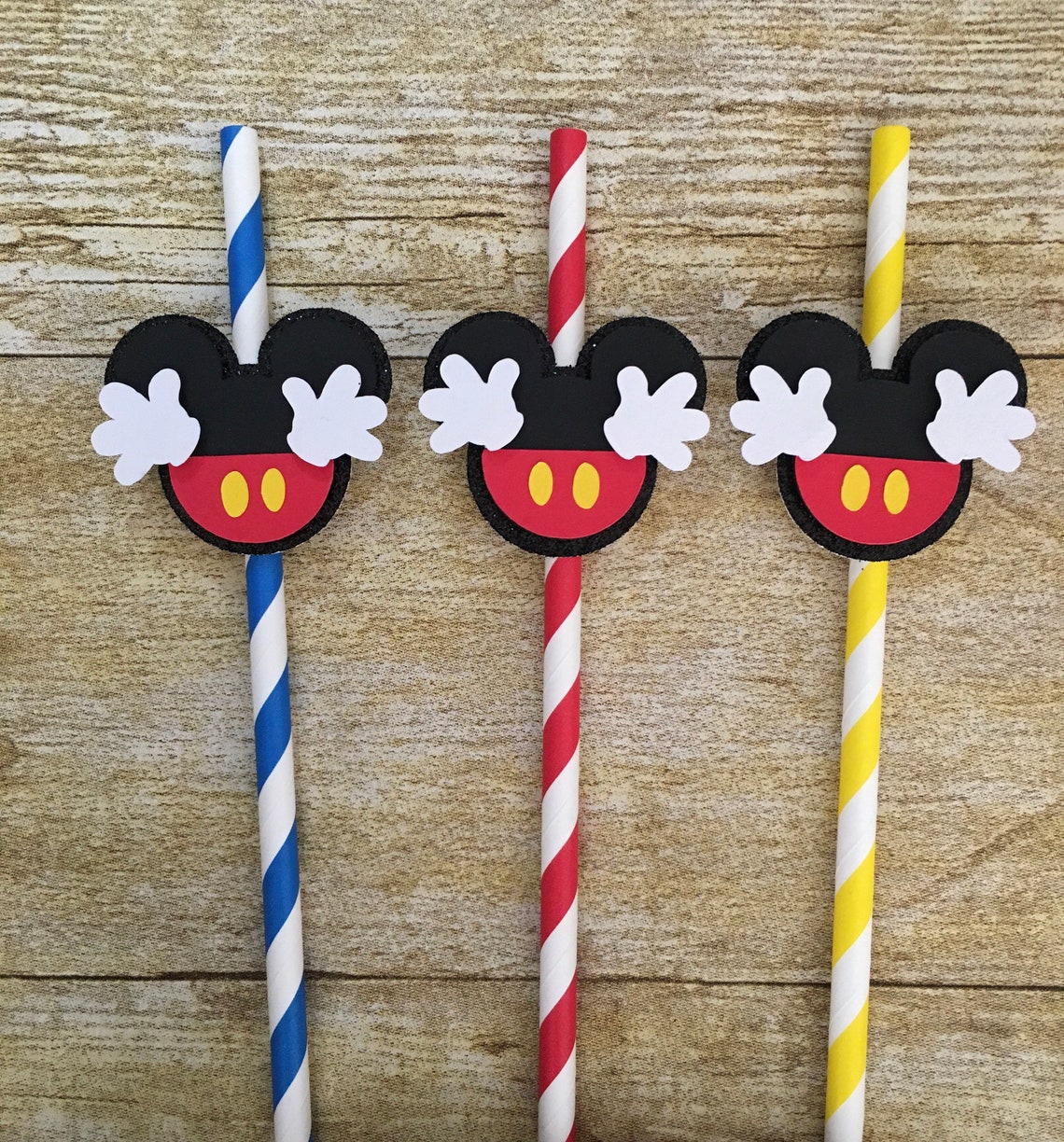 Mickey Mouse Clubhouse Paper Straws-12pcs - Etsy