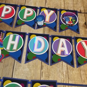 Inside Out Birthday Banner - Etsy