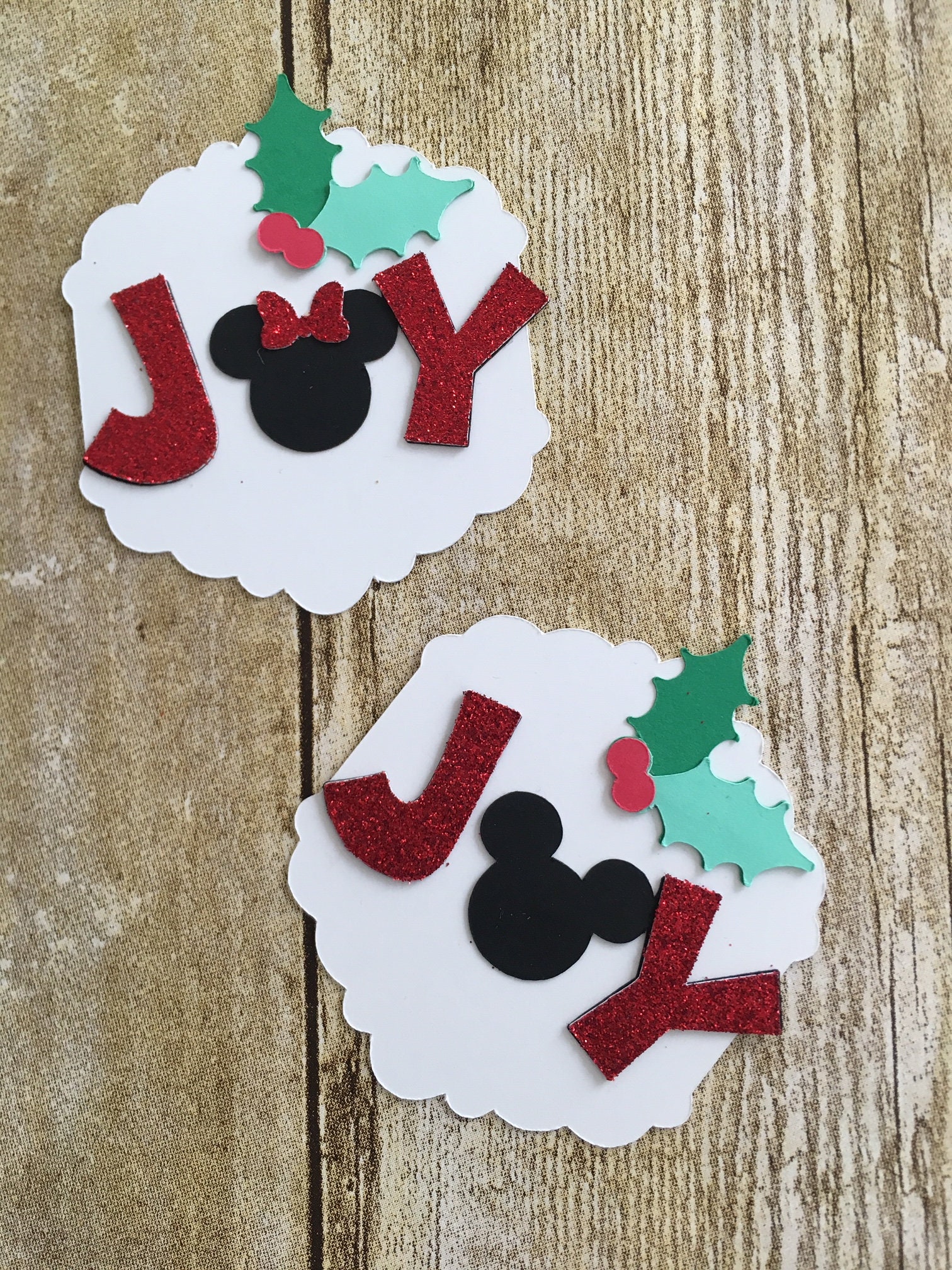 Disney Inspired Christmas Gift Tags/christmas Tags/mickey & Minnie Tags ...