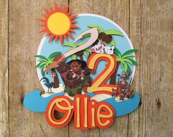 Customized Maui Cake Topper Moana Maui Theme Maui Party - Etsy