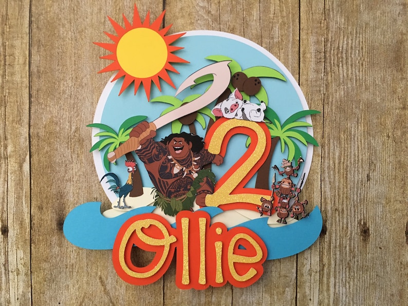 Maui Cake Topper - Etsy