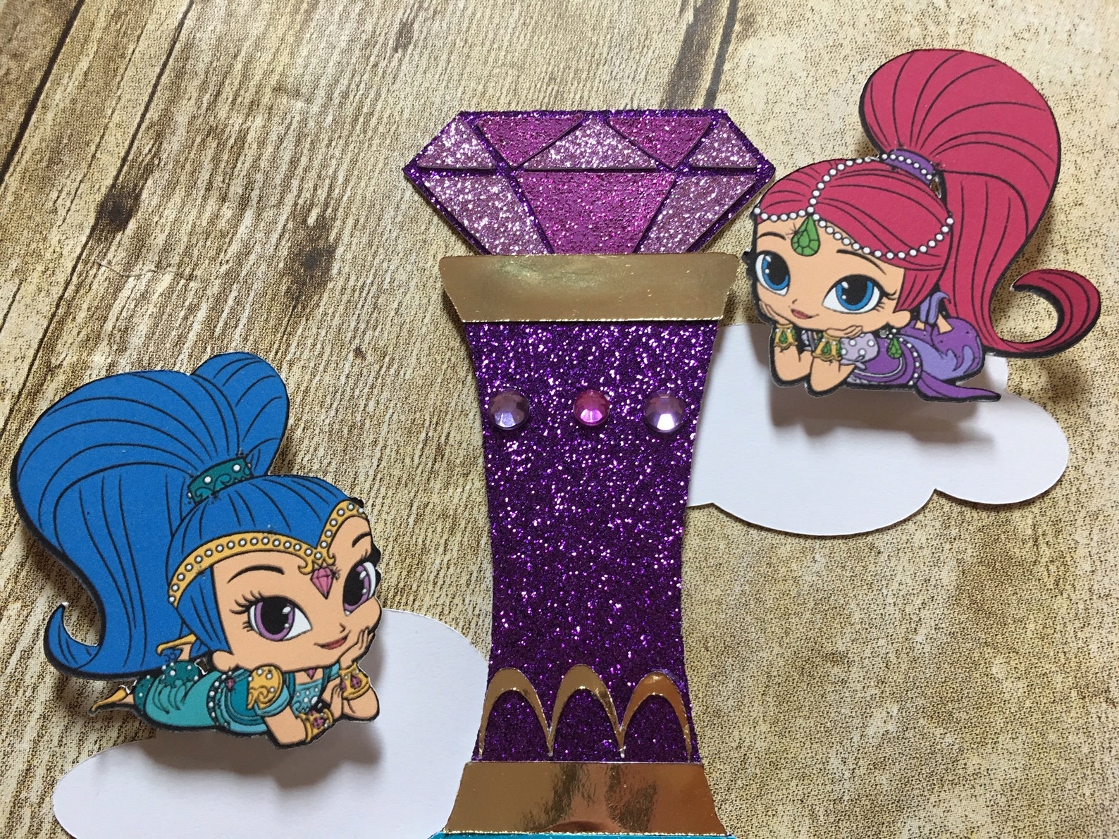 Shimmer and Shine Inspired Cake Topper/shimmer and Shine Cake Topper ...