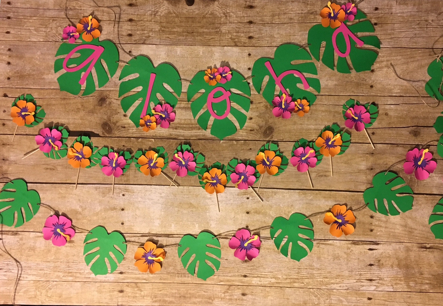 Hawaiian Tropical Theme Party Set Tropical Party Tropical Etsy