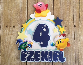 Kirby Birthday Cake Topper - Etsy