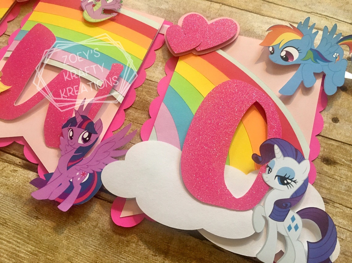 My Little Pony Highchair Banner/my Little Pony Party/my Little - Etsy