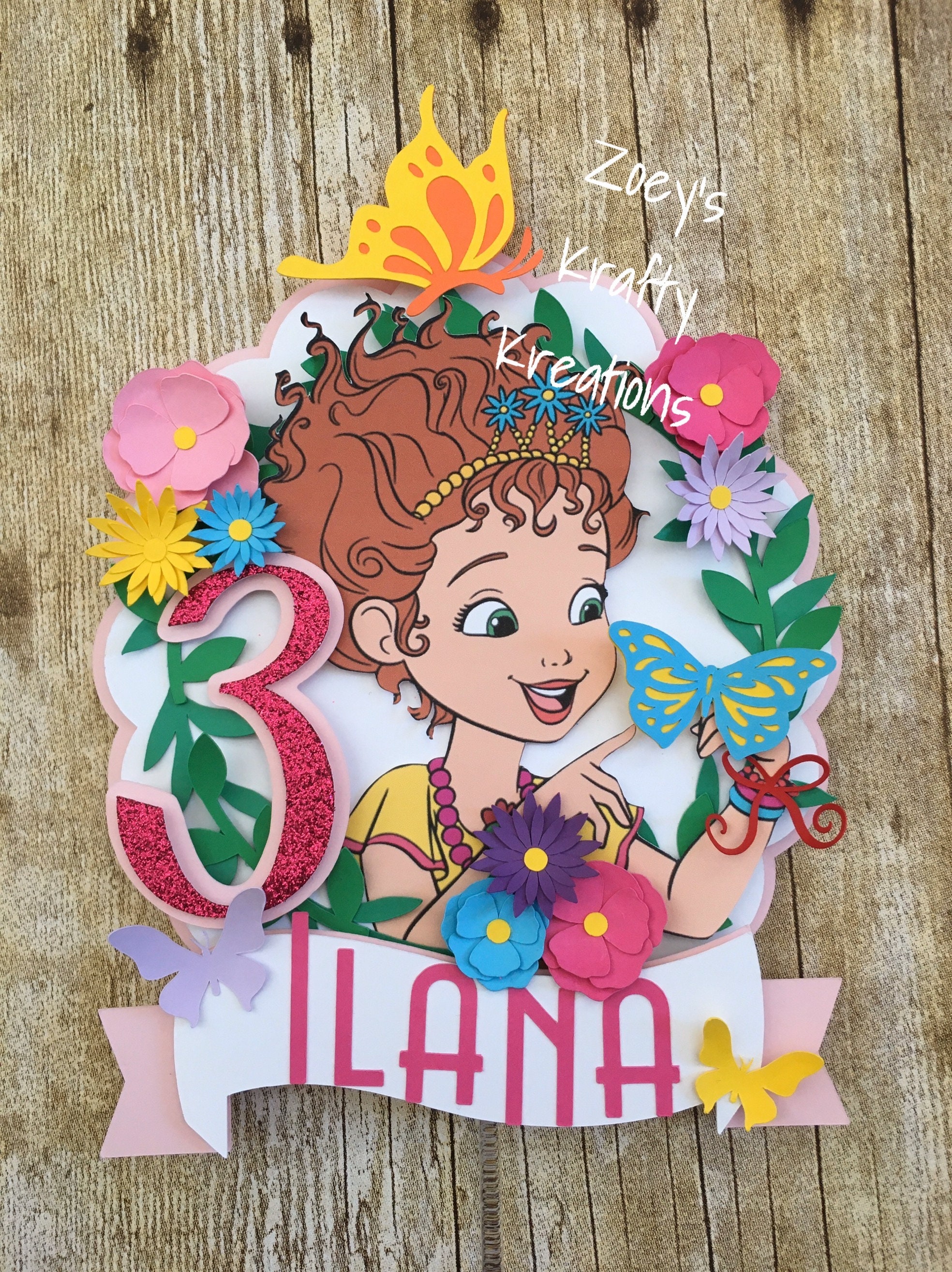 Fancy Nancy Cake Topper - Etsy